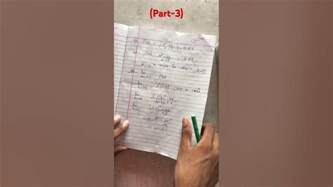 class 12th mathematica ex 5 1 ka q no 3 clear viralvideo trending