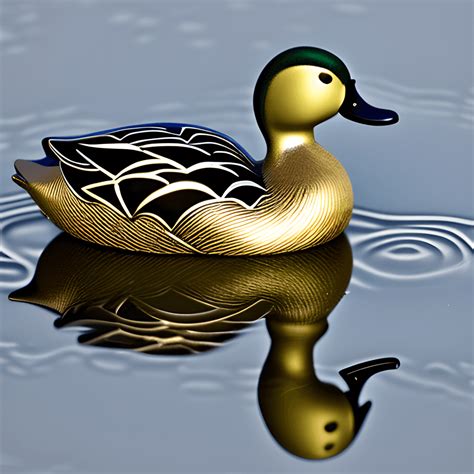 Silver Appleyard Duck Graphic · Creative Fabrica