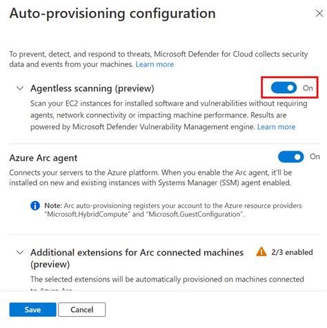 클라우드용 Microsoft Defender Vm에 대한 에이전트 없는 검사 사용 Microsoft Defender For