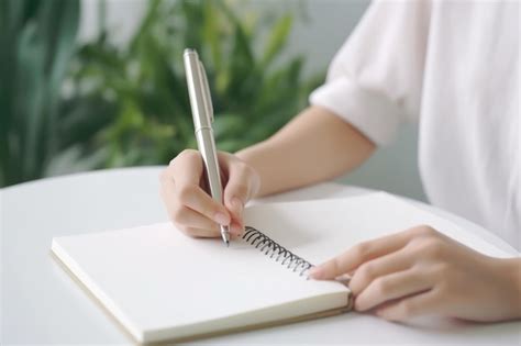 Premium Ai Image Woman Writing Notebook Chart Team Worker Generate Ai