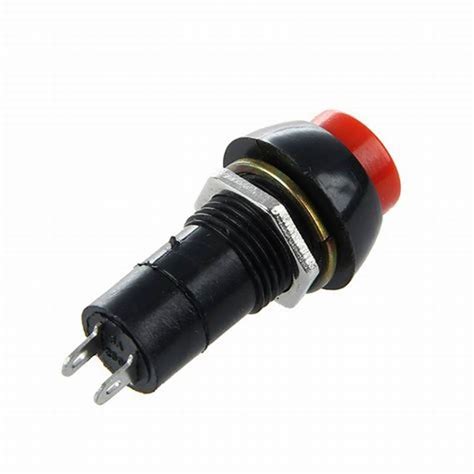 Red Pbs A Mm Pin Self Locking Round Plastic Push Button Switch Buy Online Electronic