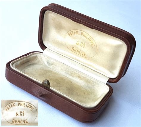 Original Patek Philippe Geneve Casket Case Leather Ve… Gem