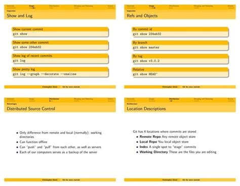 Git Presentation Handout Ppt