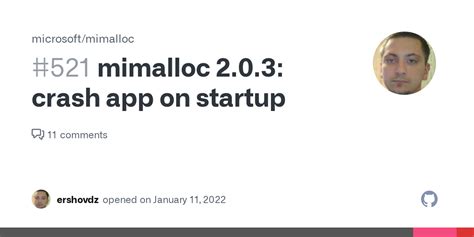 Mimalloc 203 Crash App On Startup · Issue 521 · Microsoftmimalloc
