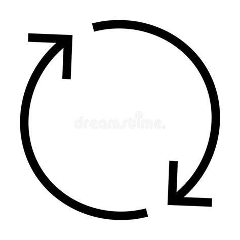 Circular Arrows Representing Continuous Cycle Or Process Stock
