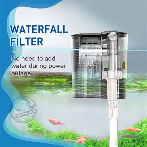 3 In 1 Small Aquarium Filter Small Tank Filter Suspension Oxygen Pump