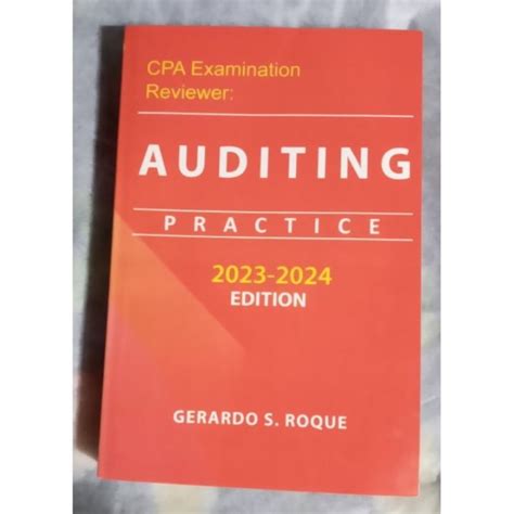 Cpa Examination Reviewer Auditing Practice 2023 2024 Edition Lazada Ph