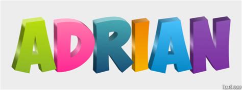 Adrian Text Effect And Logo Design Name