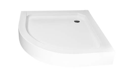 Set Dusche Duschkabine + Duschwanne Viertelkreis 70x70 / 80x80 / 90x90 ...