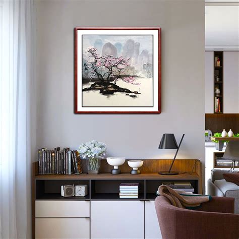 翰澎纯手绘国画牡丹画花鸟中堂画客厅装饰画书画字画挂画 虎窝淘