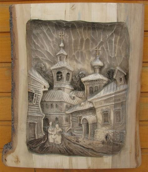 Резные картины из дерева Картины Винтажные витрины Деревянное