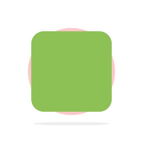 Box Checkbox Unchecked Abstract Circle Background Flat Color Icon