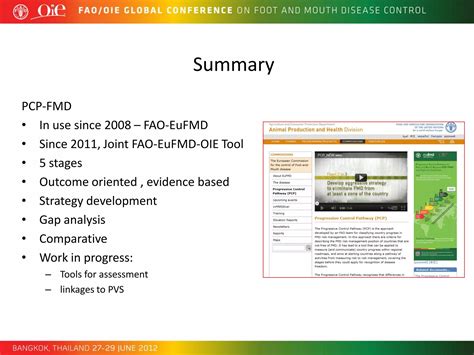 The Progressive Control Pathway For FMD PCP FMD A Tool For Developing Sustainable Long Term