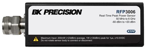B K Precision RFP RF Peak Power Sensor Real Time With USB MHz To GHz MHz