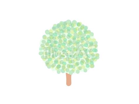 植物新緑一本の木イラスト No 24063304無料イラスト フリー素材ならイラストAC