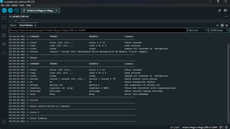 Error De Timeout Al Ejecutar Comando En Modulo De Reconocimiento De Voz Con Arduino Mega 2560