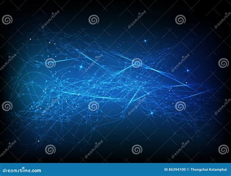 Vector Background Abstract Technology Communication Data Science Stock Illustration