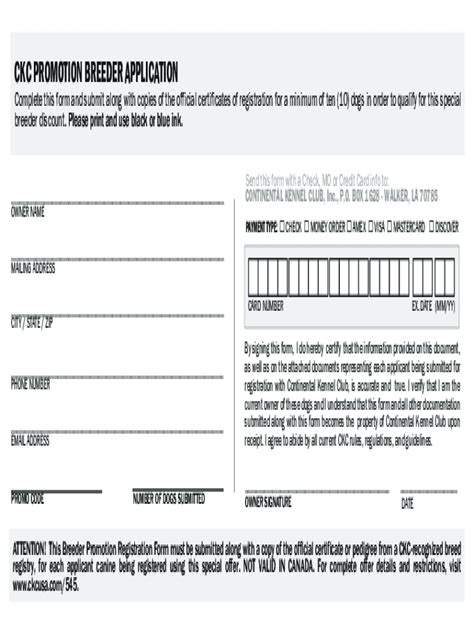 Fillable Online Ckc Registration Rules And Regulations Fax Email Print