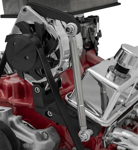 Big Block Chevy Alternator Bracket Inward Driver Swp Black