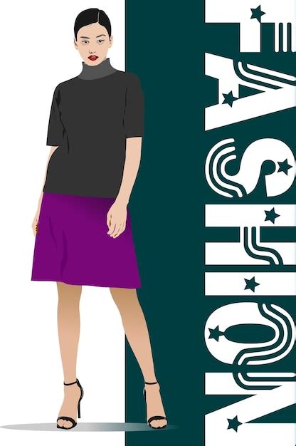 Premium Vector Fashion Woman Vector 3d Illustration
