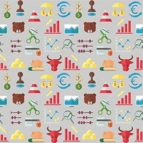 Finance Pattern Stock Vector Image By RedineVector