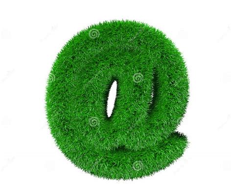 自然概念 在标志被隔绝的由绿草制成在白色背景 3d标志的例证 库存例证 插画 包括有 字体 生态 152788063
