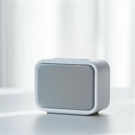 A Compact Rectangular Speaker With A Sleek Design Encased In Matte