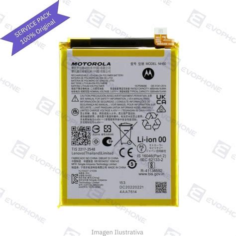 Bateria Service Pack Original Nh50 Motorola G22 E13 E32 G53