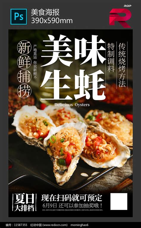 生蚝宣传海报图片下载红动中国