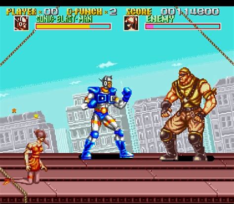 Sonic Blast Man Snes Testberichte De Superhelden Beat Em Up