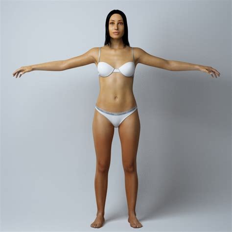 Female Character Girl Obj