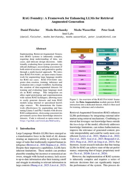 Rag Foundry Diff Framework Pdf Computing Information Science