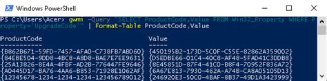 Powershell How Can I Find The Upgrade Code For An Installed Msi File Stack Overflow