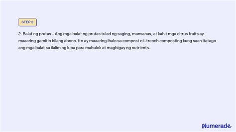 SOLVED Magtala Ng Limang Halimbawa Na Maaaring Gamitin Sa Paggawa Ng
