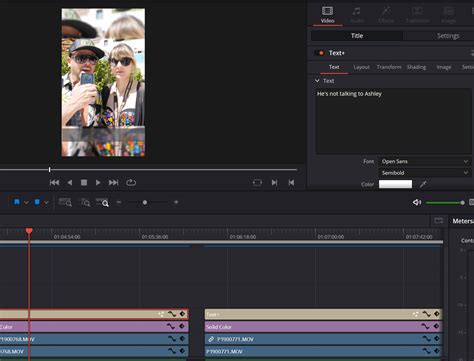 my text isn t showing up r davinciresolve