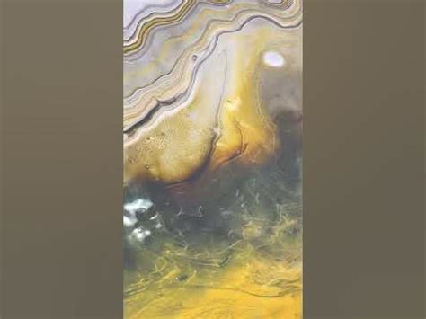 Моя картина в технике «перевёрнутый стакан». Fluid art - YouTube