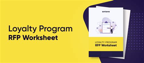 Loyalty Program Rfp Worksheet Antavo