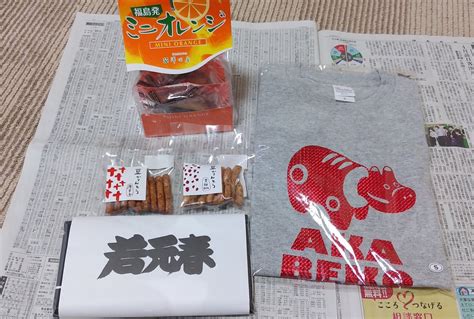 かやの on Twitter コラッセでのお買い物澤田屋さんのピュアオレンジケーキでんでんむしさんの豆かりんとう赤べこTシャツと若