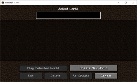 Getting Preparing For World Creation And World Selection Menu Changed
