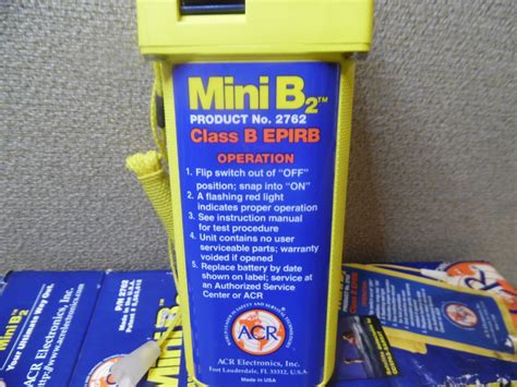 Acr Electronics 2763 Class B Epirb Mini B2 Emergency Search Beacon Max Marine Electronics