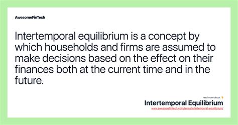 Intertemporal Equilibrium Awesomefintech Blog