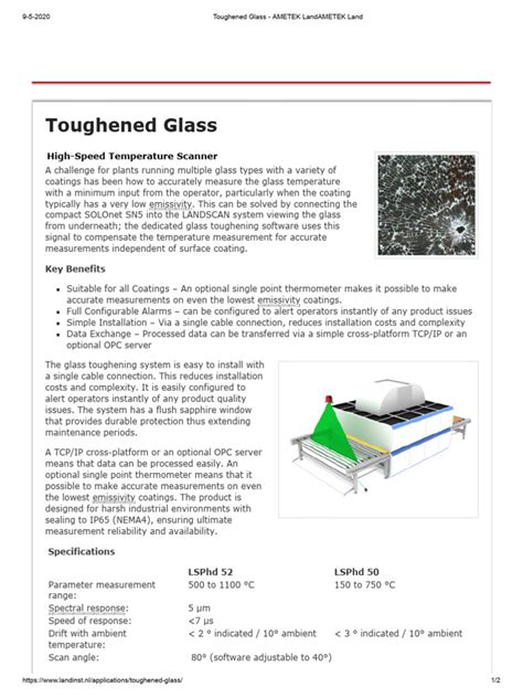 Toughened Glass Ametek Landametek Land Pdf Transmission Control