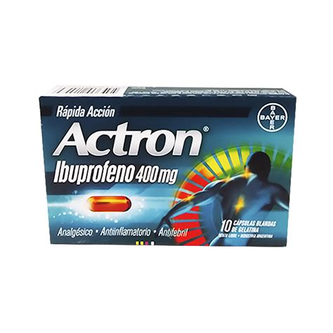 Actron 400 Mg Caja X 10 Capsulas Blandas