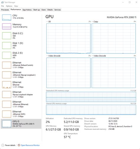Task Manager Gpu Tab Reporting Incorrect Values Rwindows10
