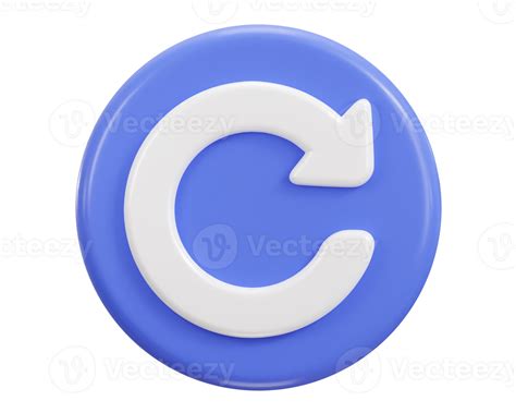 Recycle Refresh Reload Symbol D Render Icon Illustration Png