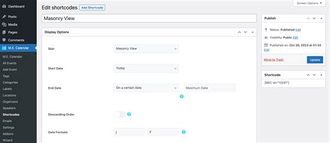 Masonry View Skin Settings MEC Knowledgebase