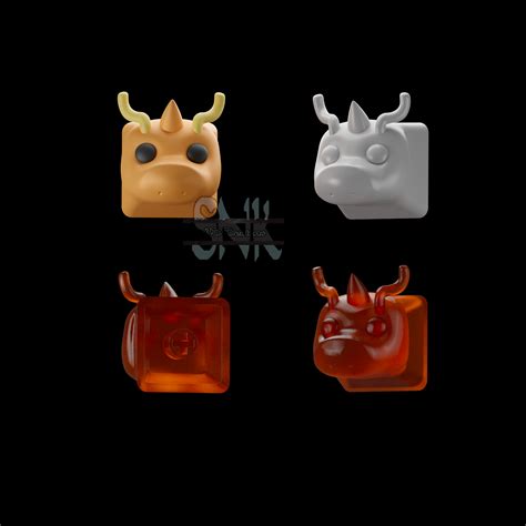 Stl File Pokemon Keycap Dragonite・model To Download And 3d Print・cults