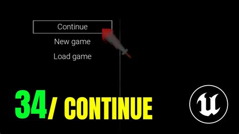 Przycisk Continue Menu Unreal Engine YouTube