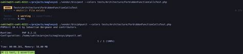 [bug] test fails on a phpstan test · issue 992 · pestphp pest · github