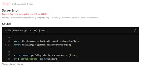 firebase service messaging is not available stack overflow